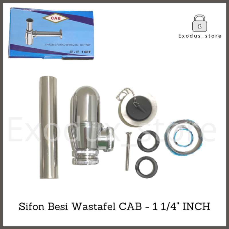 Promo Sifon besi lurus wastafel / botol trap pipa pembuangan CAB 1 1/4 ...