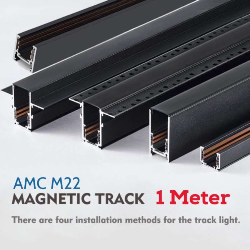 Promo AMC M22 Rail 1 Meter Magnetic Track Lighting System Inbow Outbow ...