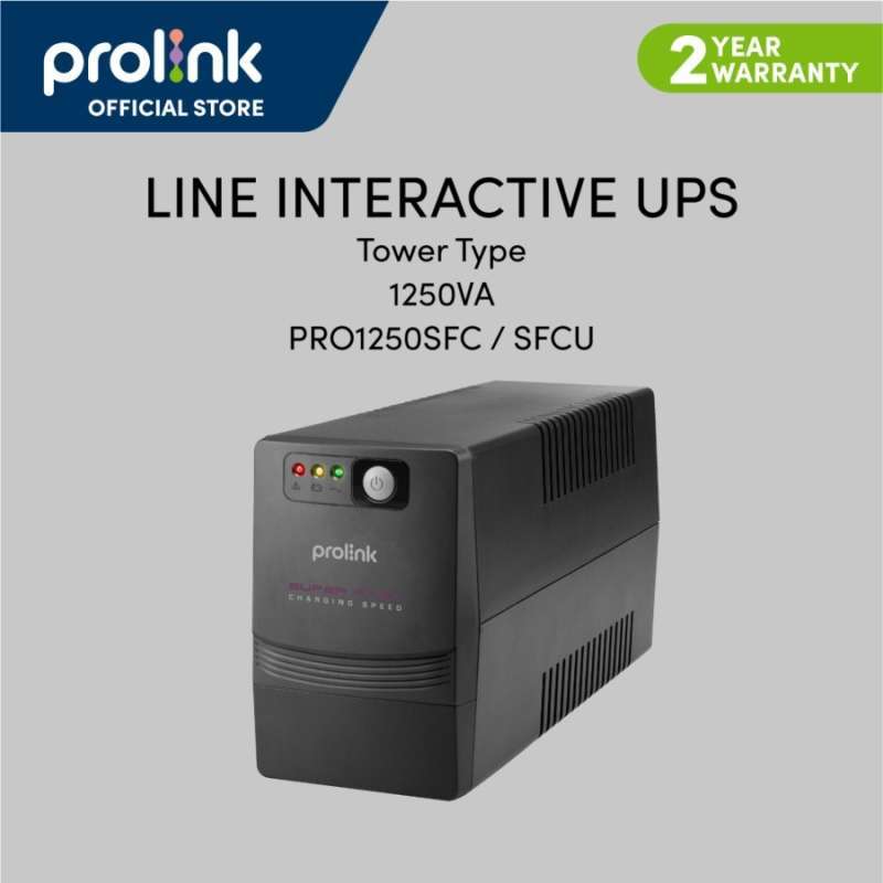 Jual UPS PROLiNK 1250VA 750 Watt Super Fast Charging PRO1250SFCU - UPS ...