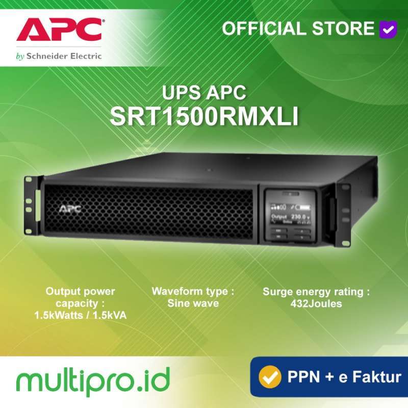 Jual Ups Apc Smart-ups Srt 1500va Rm 230v Srt1500rmxli Di Seller Multipro.id Official Store ...