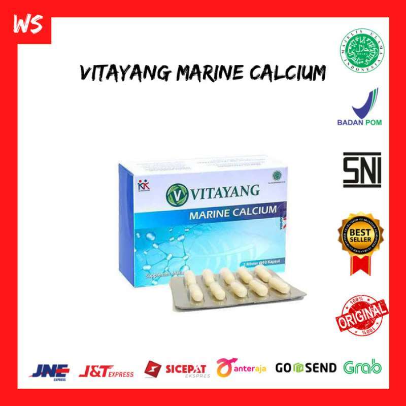 Jual Vitayang Marine Calcium Kalsium Tinggi Tulang Cegah Osteoporosis ...