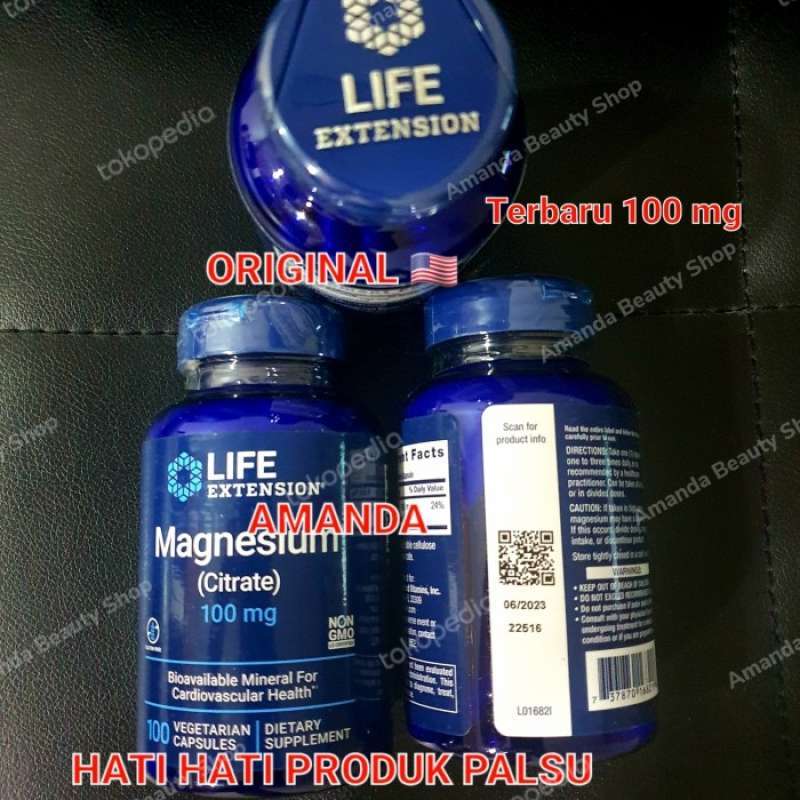 Jual Life Extension Magnesium Citrate 160 Mg (100 Veg) Life Ext ...