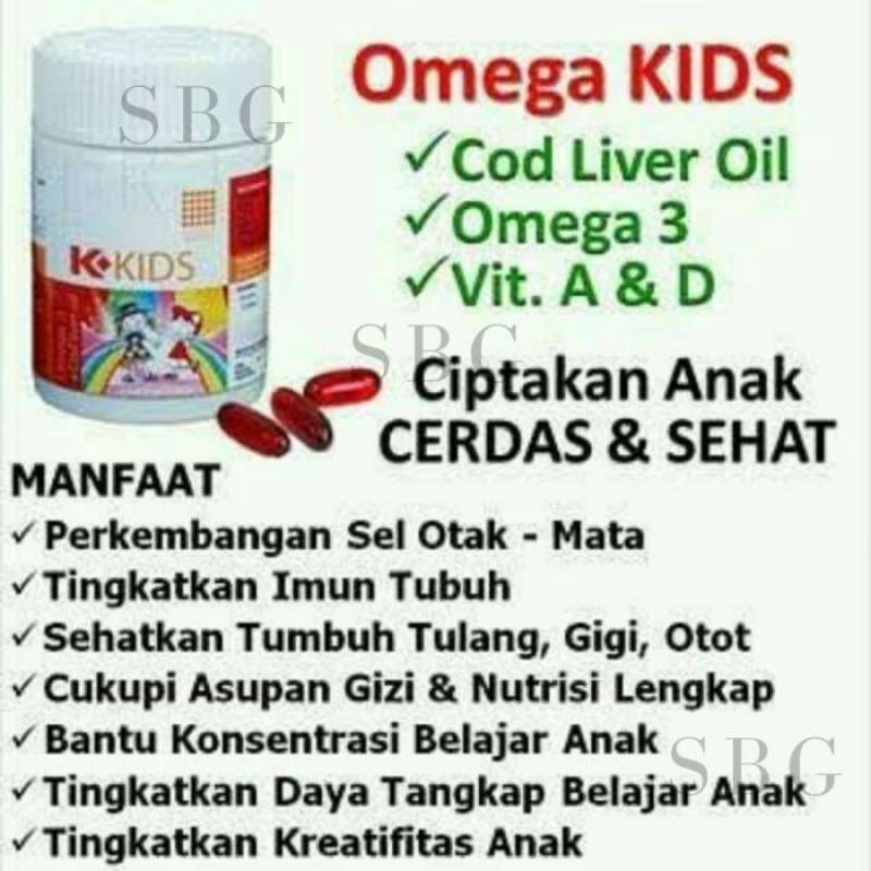 Jual Omega Kids Membantu Penyerapan Kalsium Untuk Kesehatan Tulang Dan ...