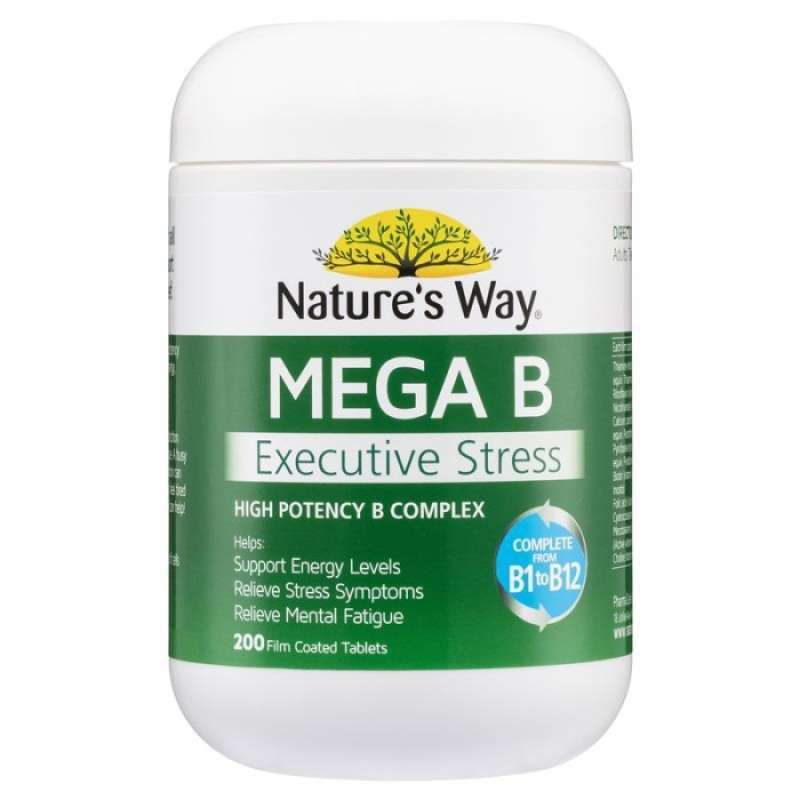 Jual NATURES WAY MEGA B EXECUTIVE STRESS - 200 TABLETS di Seller Nur ...