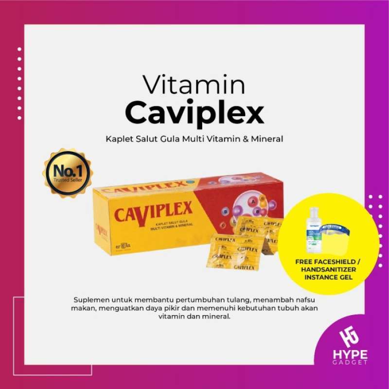 Jual Caviplex Multivitamin 10 Strip / 1box = 100 Tablet Di Seller Nur ...