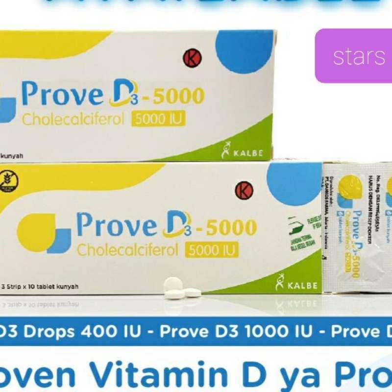 Promo PROVE D3 VITAMIN D 5000 IU Diskon 33% di Seller Nur Nur Toko ...