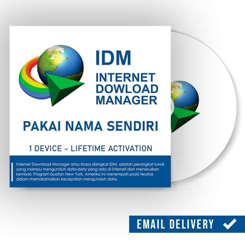 Promo IDM Internet Download Manager PAKAI NAMA SENDIRI - Lifetime 100% Original Diskon 10% di ...