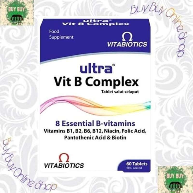 Promo B COMPLEX VIT B ULTRA VITABIOTICS 60 TABLET Diskon 33% di Seller ...