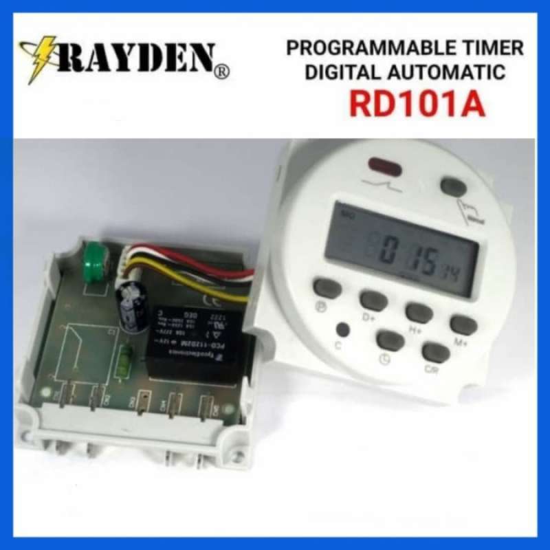 Promo Digital Timer 16a Ac Pln 220v Kontrol Listrik Pln 220v Dc Cn101a ...