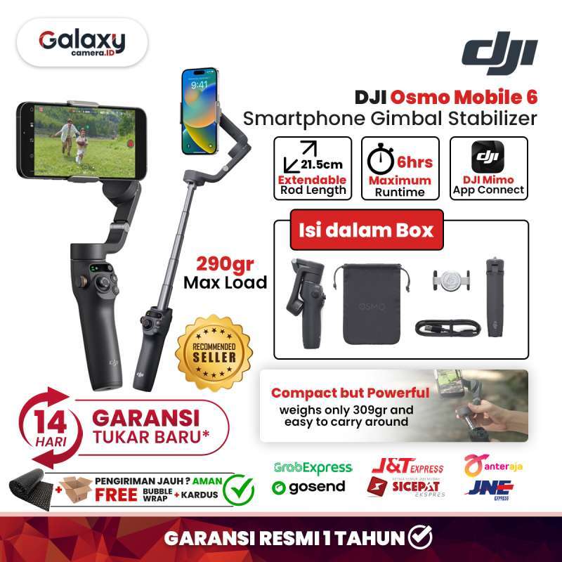 Promo Dji Osmo Mobile 6 Gimbal Stabilizer For Smartphone Garansi Resmi ...