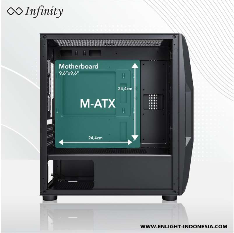Jual Casing Infinity Poseidon V2 M-atx Tempered Glass Di Seller Els ...