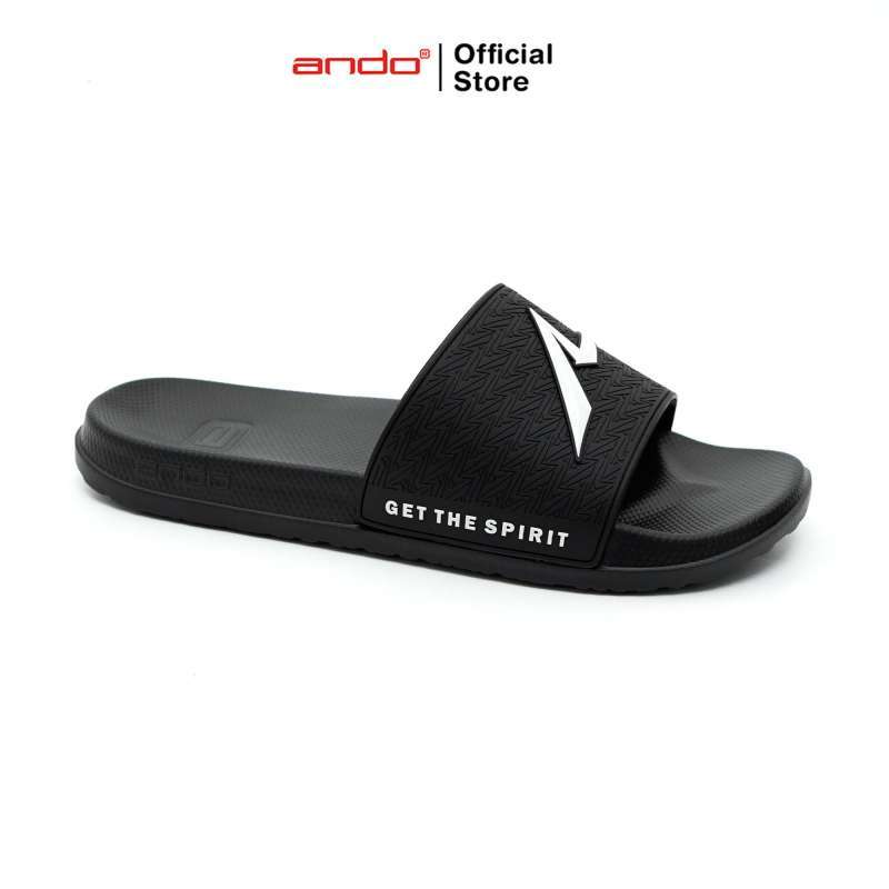 Jual Ando Official Sandal Selop Joss Pria Dewasa - Hitam/Putih di ...