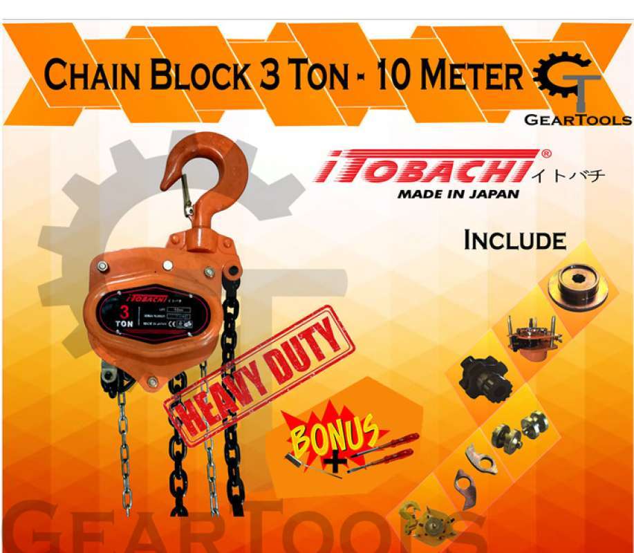 Jual Chain Block 3 Ton 10 Meter - Itobachi di Seller TB Amanah - | Blibli