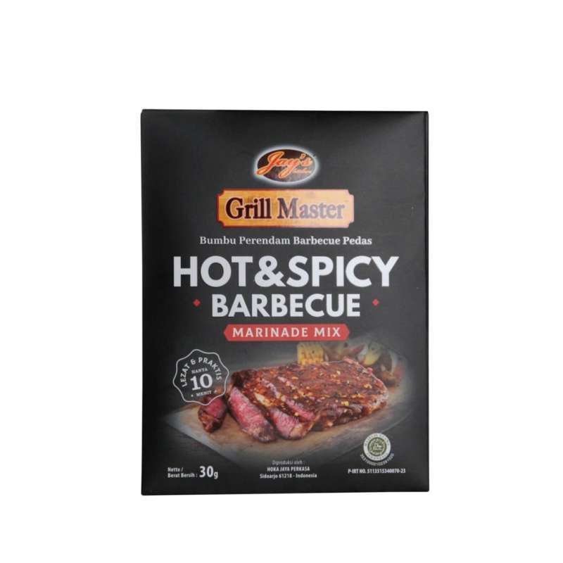 Promo Jay's Grill Master Hot Spicy Barbeque Marinade Mix [30 G] Diskon ...