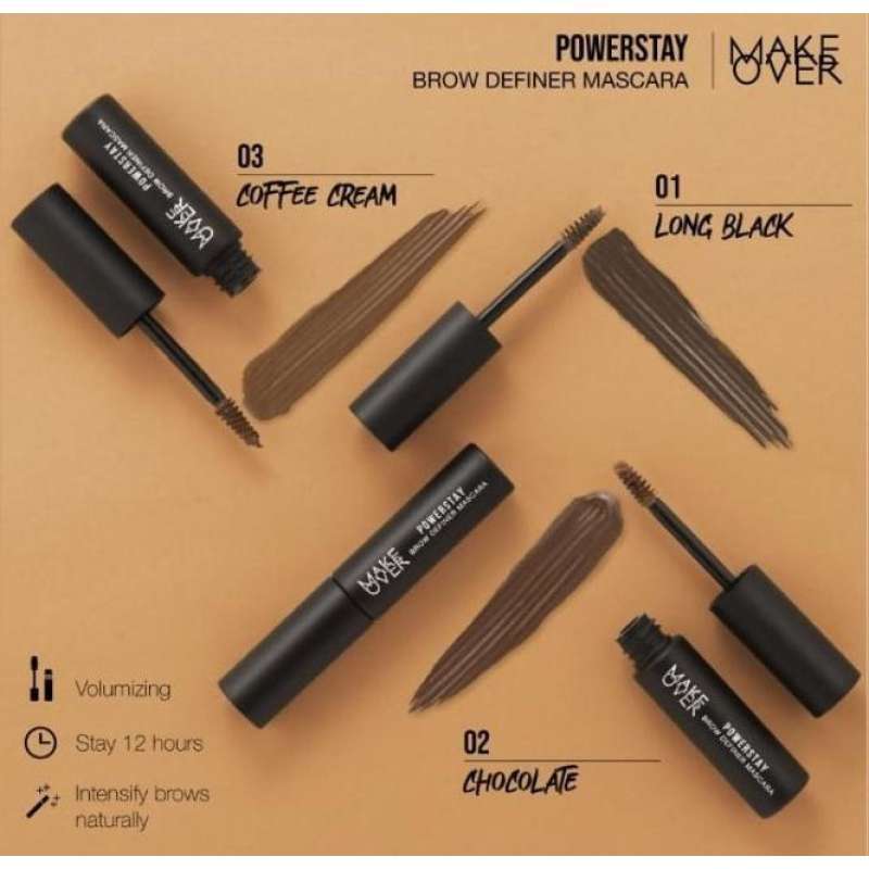Jual Make Over Powerstay Brow Definer Mascara di Seller ...