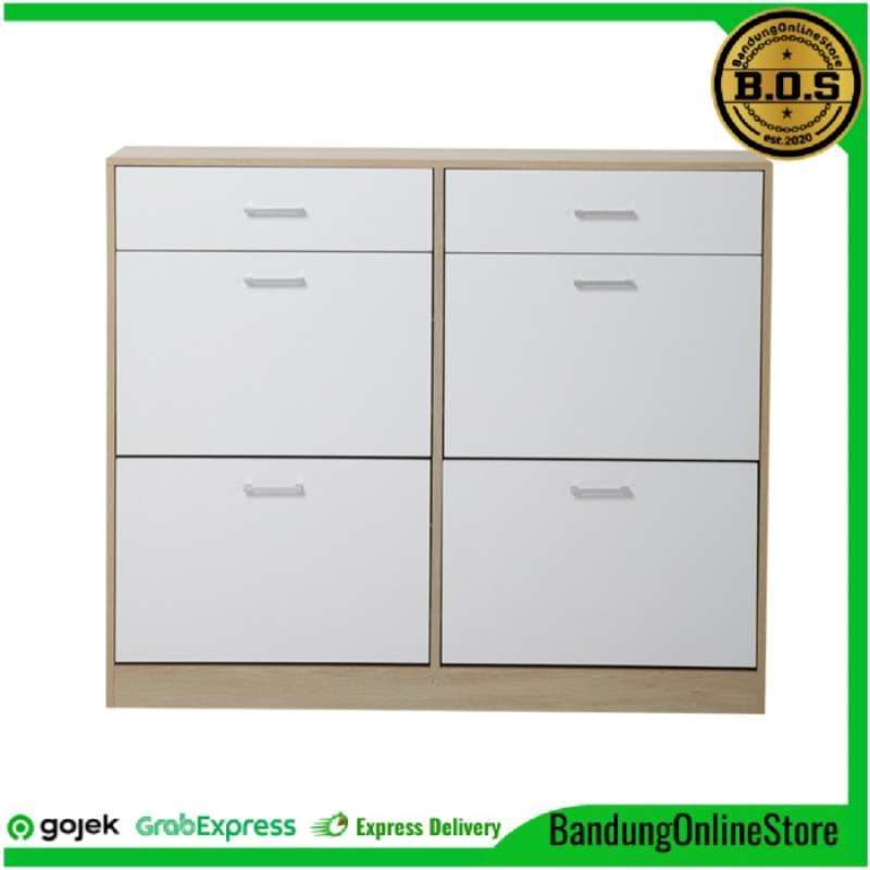 Jual Informa Thomas Lemari Kabinet Rak Sepatu 4 Tingkat Dengan 2 Laci ...