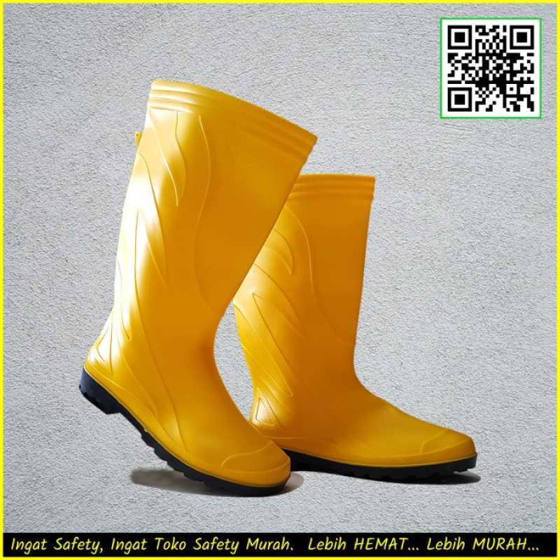 Promo SEPATU BOOT KUNING TINGGI APD PROYEK KONTRUKSI PERKEBUNAN YELLOW ...