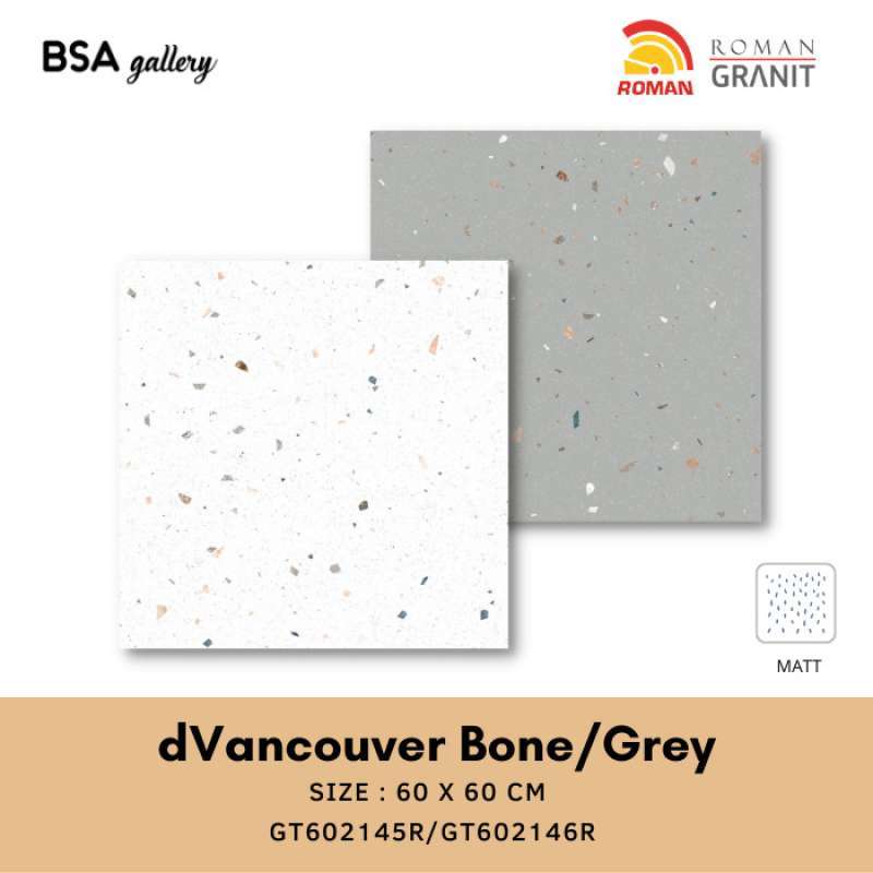 Jual Roman Granit Dvancouver Terrazo 60x60 / Granite Lantai Teraso ...