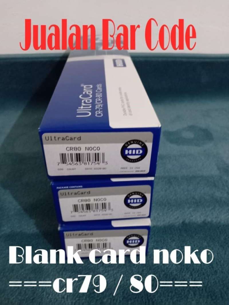 Jual Kartu Pvc Blank Id Card Ultracard Hid Noco Cr 80 Isi 500 Pcs Di ...
