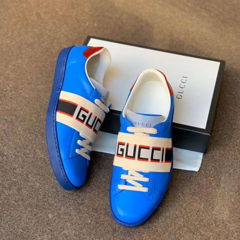 Jual Gucci sneaker white band logo di Seller Brandluxid - Kedung Baruk ...