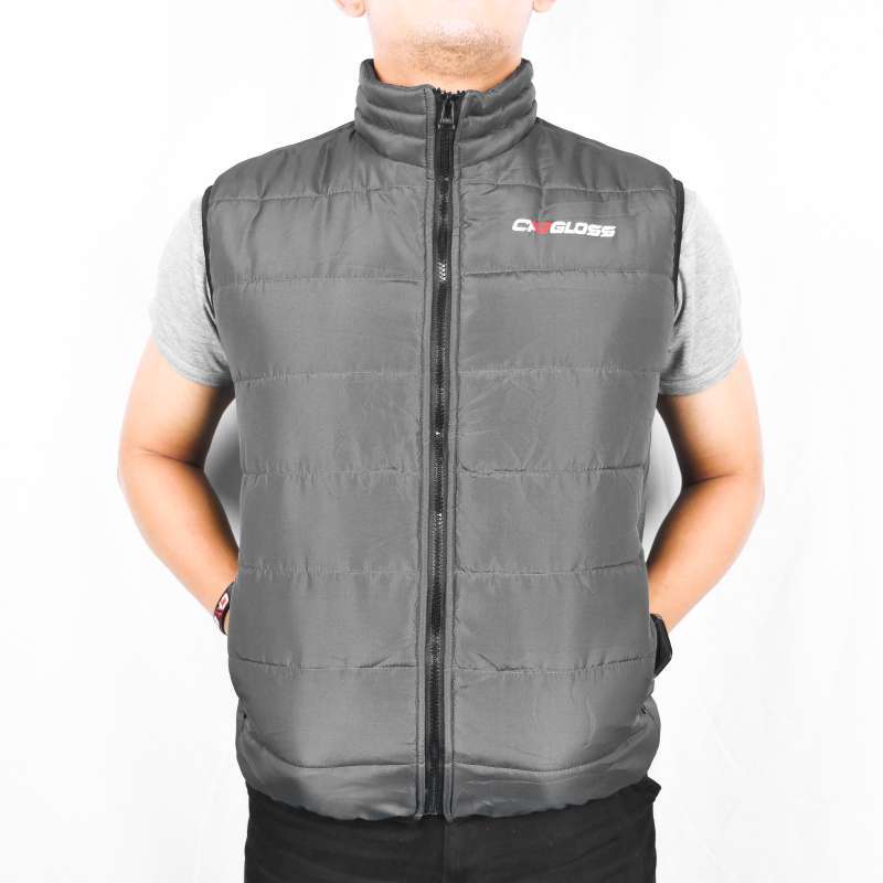 Promo Jaket Berkendara Rompi Tebal Cargloss Abu-Abu Diskon 42% di ...