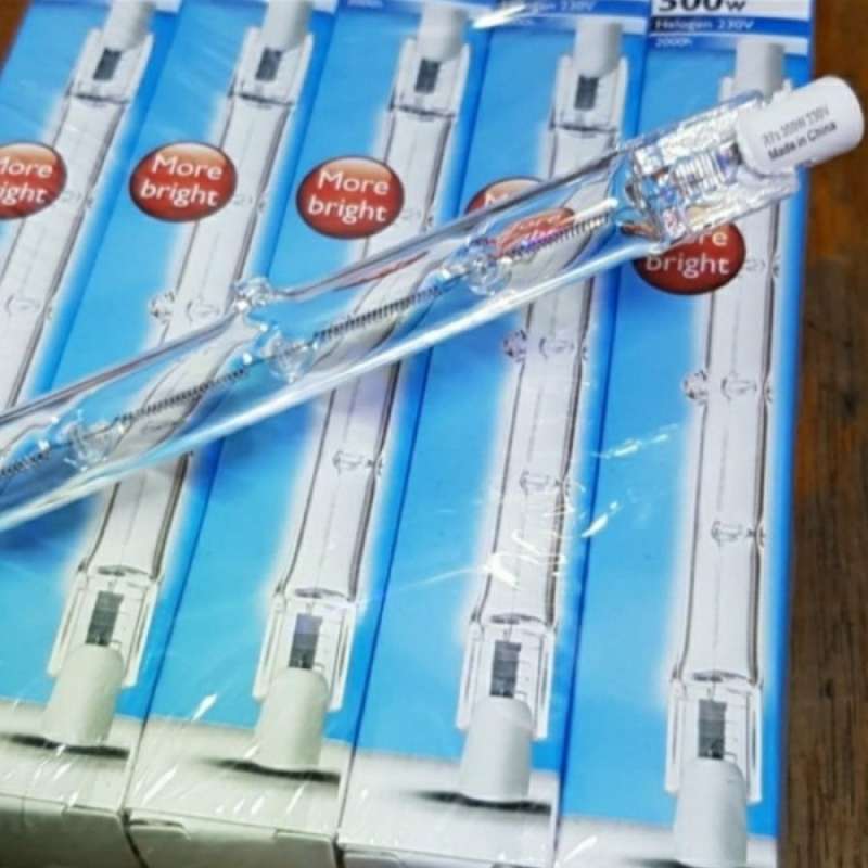 Jual Bohlam Lampu Sorot Halogen 500watt Philips Plusline - 500w ...