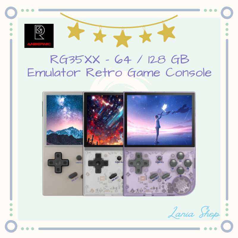 Jual ANBERNIC RG35XX Emulator Retro Game Console 3.5-inch IPS Screen di ...