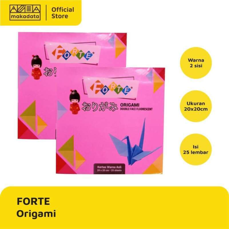 Jual ORIGAMI | KERTAS LIPAT FORTE 20X20 (ISI 25 LEMBAR) MURAH di Seller ...
