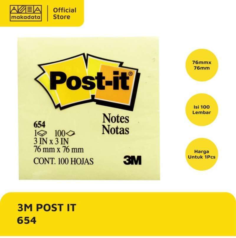 Jual Post It 654 | Sticky Notes 654 | Notes MURAH | Post It GROSIR di ...