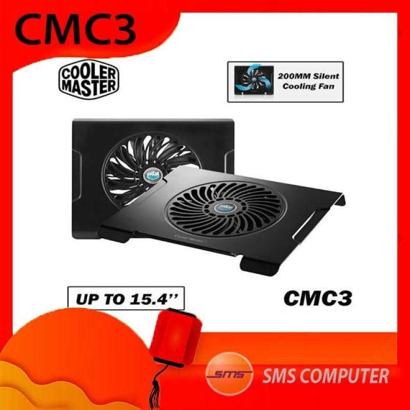 Jual Cooler Master CMC3 Cooling Pad Silent Fan Kipas Laptop Notebook ...