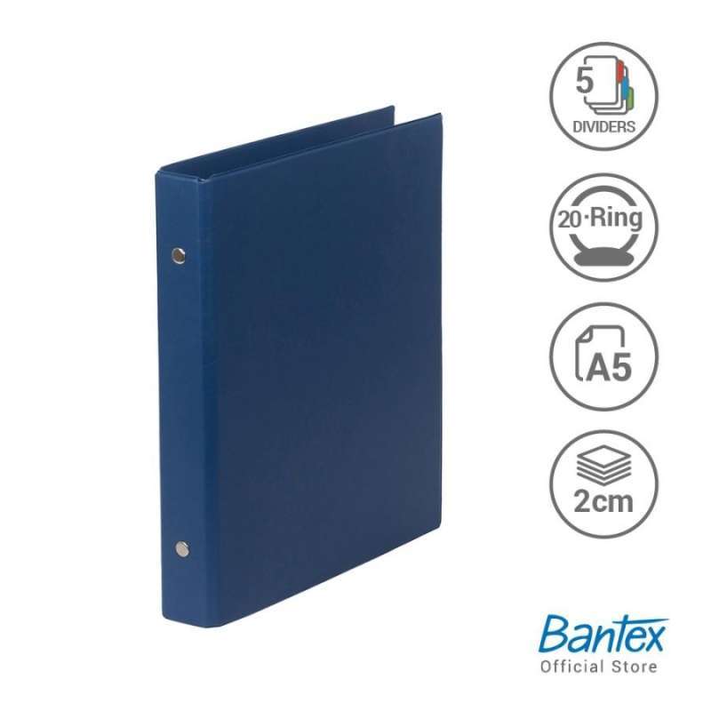 Jual BUKU BINDER NOTE A5 BANTEX 1324 WARNA BIRU / BLUE di Seller ...