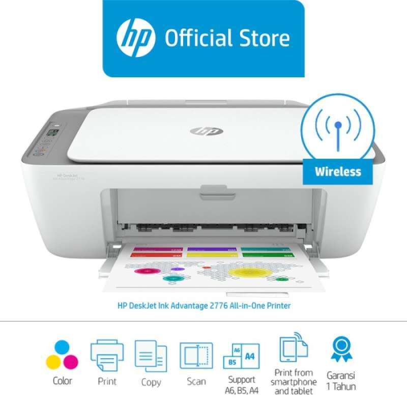Promo Hp Deskjet Ink Advantage 2775 / 2776 All-In-One Printer Wireless ...