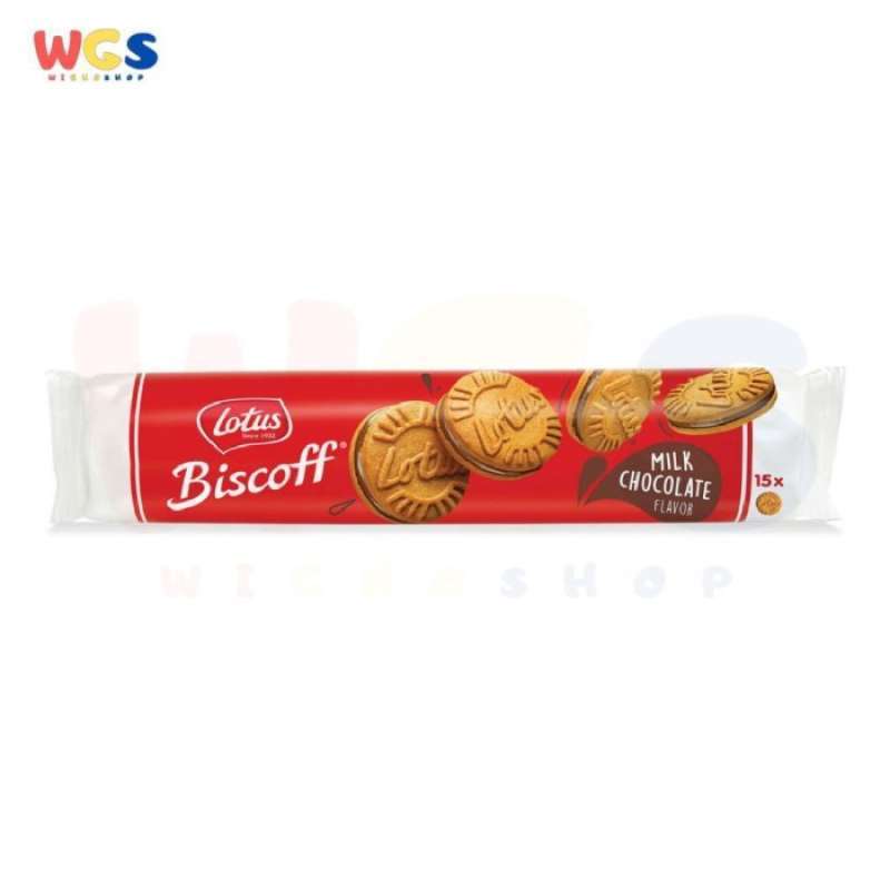 Jual Biskuit Lotus Biscoff Sandwich Milk Chocolate Cream Biscuits 150gr ...