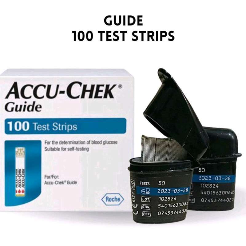 Jual Strip Accucheck Guide Isi 100 - Accu Check Guide Strip Isi 100 Di ...