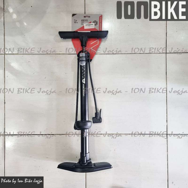 Jual Pompa Lantai Polygon Stx Steel Twin Valve Floor Pump 160 Psi ...