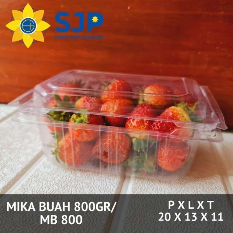 Promo Mika Buah Strawberry 800 Gr Mika Stroberi Mb 800Gr Isi 400Pcs ...
