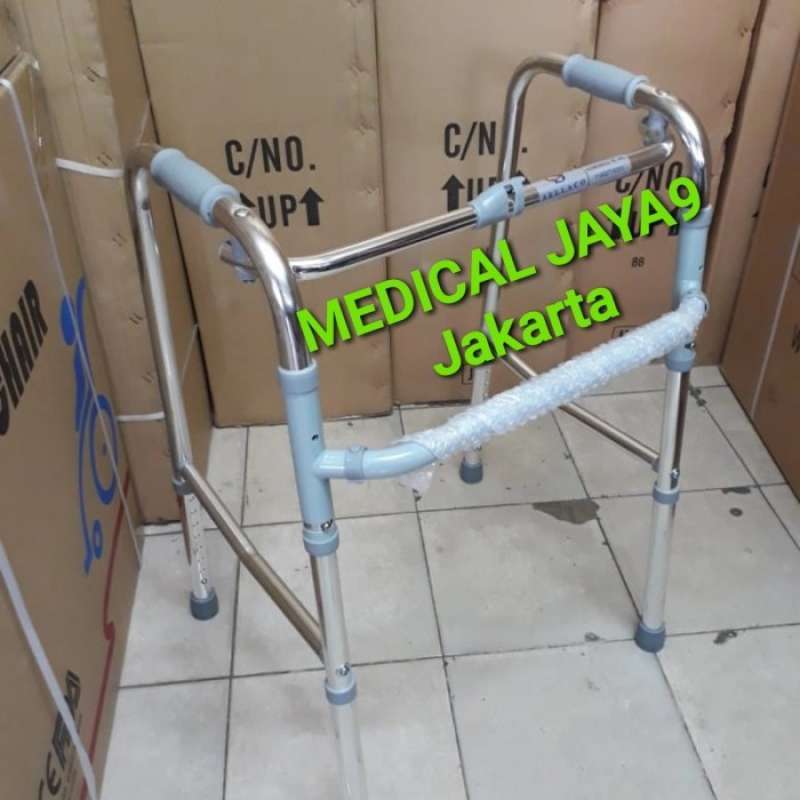 Jual Tongkat Walker Avico Kaki4 Model Jemuran Kaki 4 Lipat Alat Bantu ...