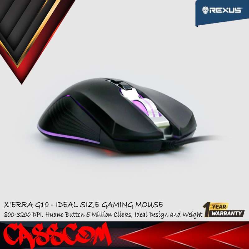 Jual Rexus Mouse Gaming Xierra G10 Usb Wired Di Seller Casscom ...
