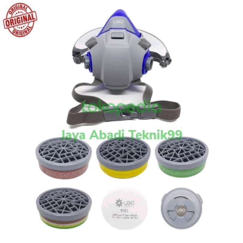 Promo Masker Gas Respirator Half Face 8809 UGO Catridge Filter Bukan 3M ...