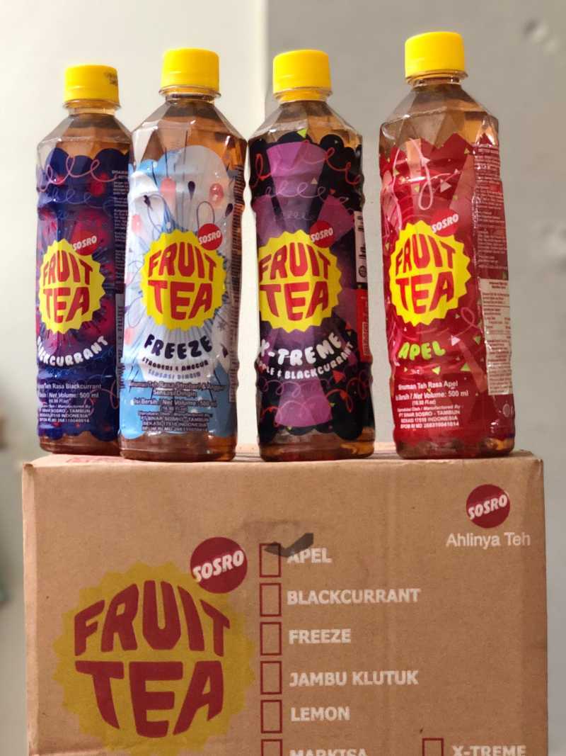 Jual Fruit Tea Sosro Freeze Pet 500 Ml Isi 12 Pcs - Apel Di Seller Sinarjaya_shoes - Kedung ...