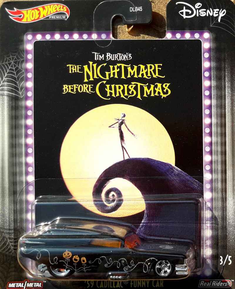 Promo HOTWHEELS PREMIUM WALT DISNEY CLASSIC 59 CADILLAC FUNNY CAR ...