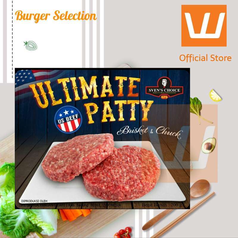 Promo sven's choice ULTIMATE BEEF PATTY MIXED US ANGUS BEEF 200g ...