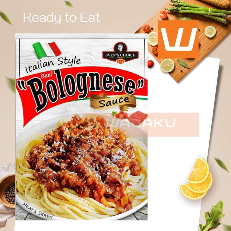 Jual sven's choice BOLOGNAISE SAUCE WITH MEAT 200g Daging Sapi Beef di ...