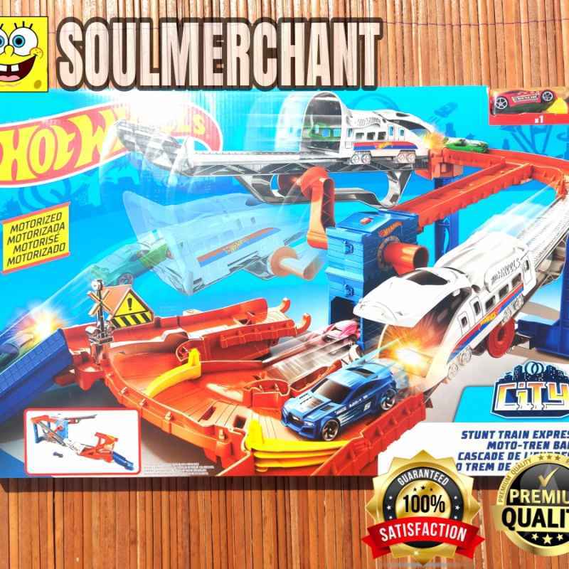 Promo HOTWHEELS TRACK CITY STUNT TRAIN EXPRESS PLAYSET - ORIGINAL ...