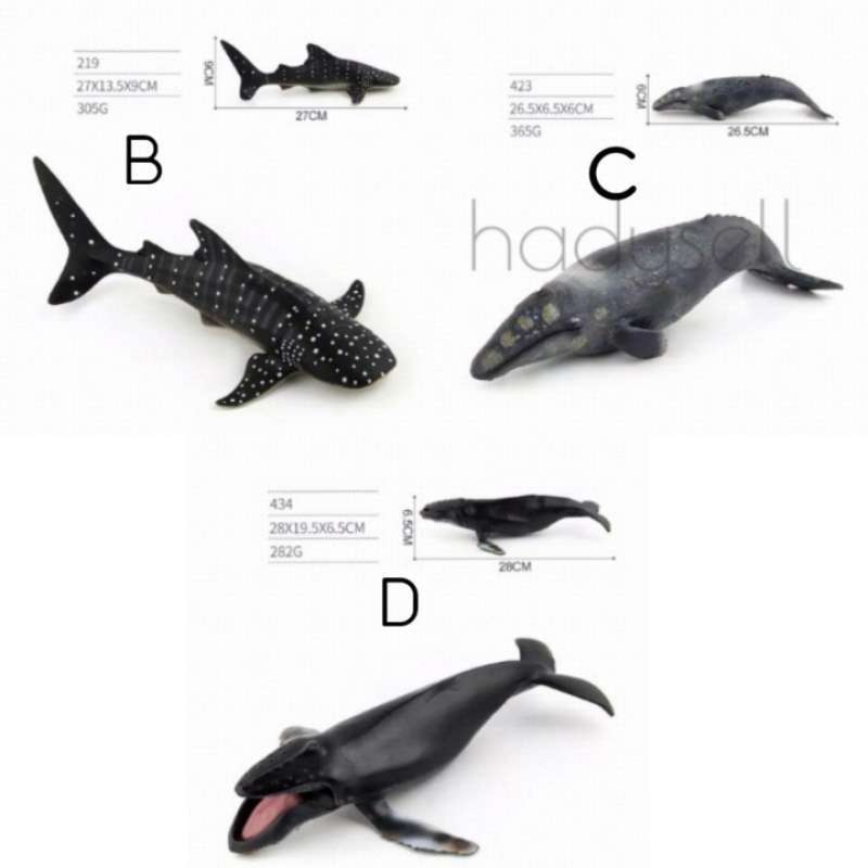 Jual mainan ikan paus- figure whale - C. grey whale di Seller HADYSELL ...