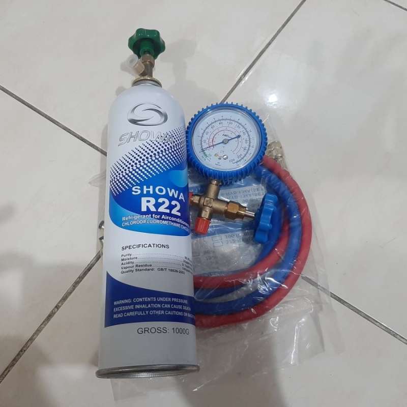 Jual paket isi freon AC R22 Kaleng manifold selang kran di Seller Serba Teknik - Utan Panjang ...