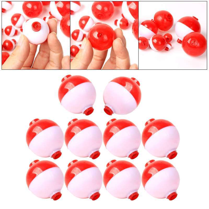Jual Fishing Bobber Snap-on Push Button Fishing Float Set Tackle 32mm ...