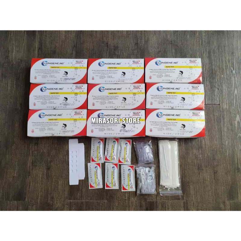 Jual Alat Rapid Test Swab Antigen Lungene Indonesia Ijin Kemenkes RI ...
