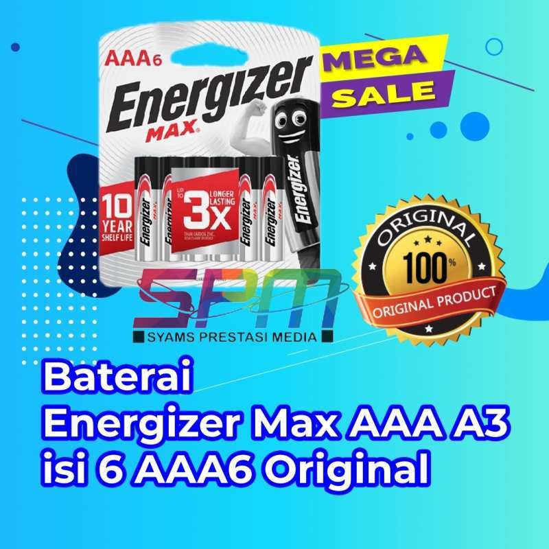 Jual Baterai Energizer Max Aaa Isi 3 💯 Harga Murah & Kualitas Terbaik ...