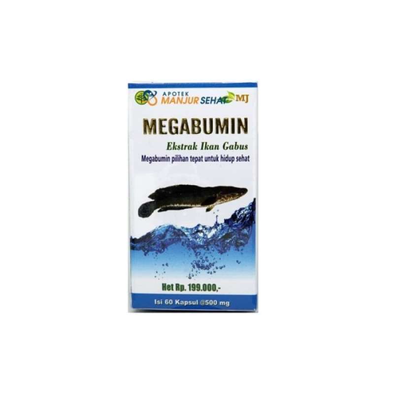 Jual Megabumin Isi 60kapsul Ekstrak Ikan Gabus Mempercepat Penyembuhan ...